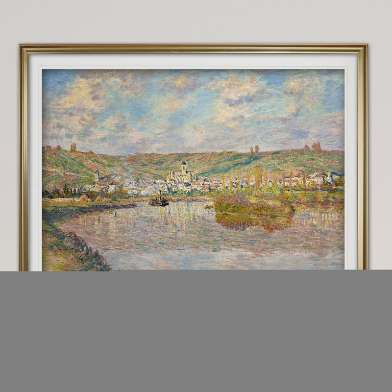 Vault W Artwork Late Afternoon In Vetheuil On Canvas by Claude Monet ... Vault W Artwork Late Afternoon In Vetheuil On Canvas by Claude Monet ...